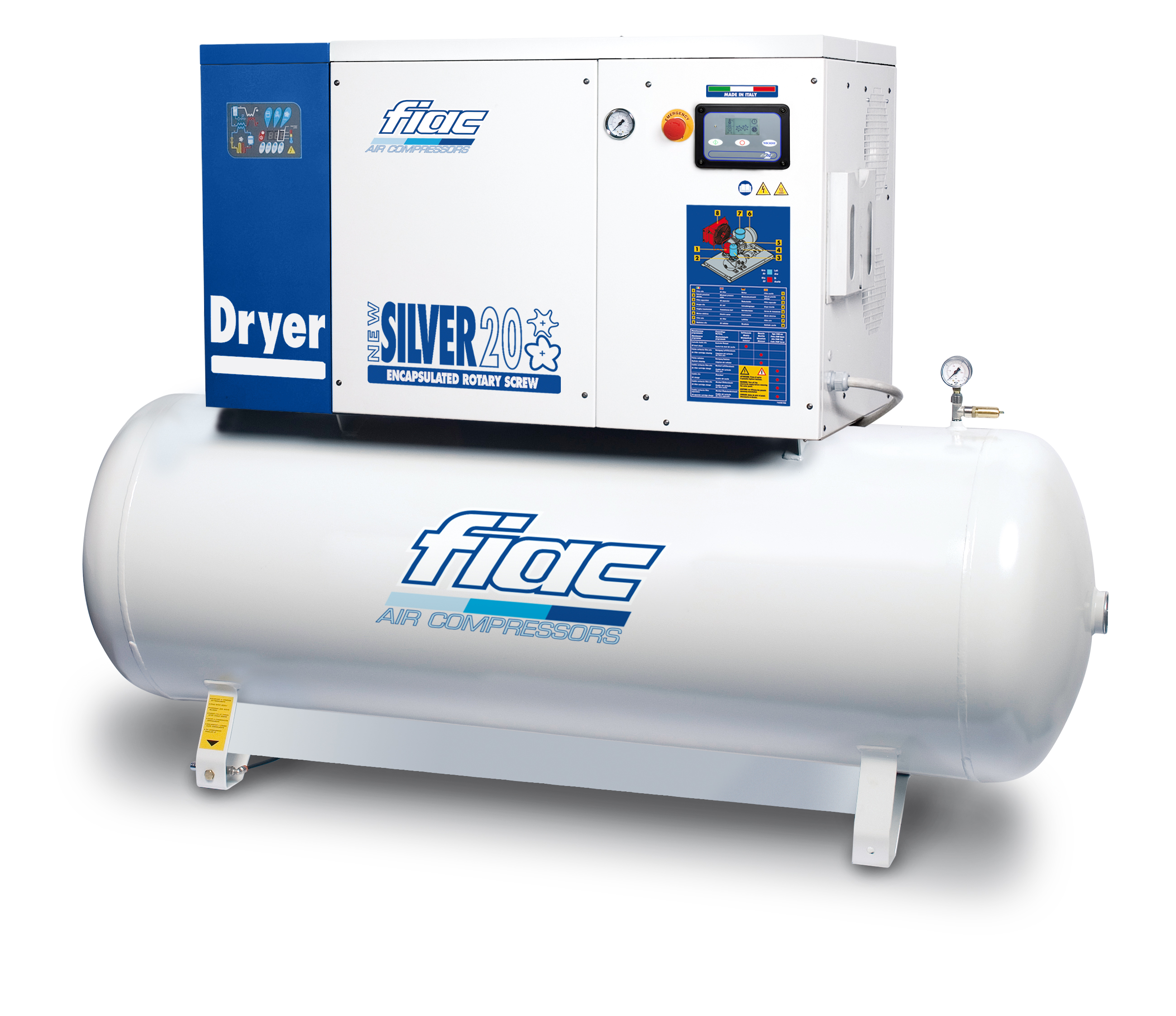 Skruekomp.tankmont.m/tørke 15kW 10bar 1,900m3 - T O Slettebøe AS